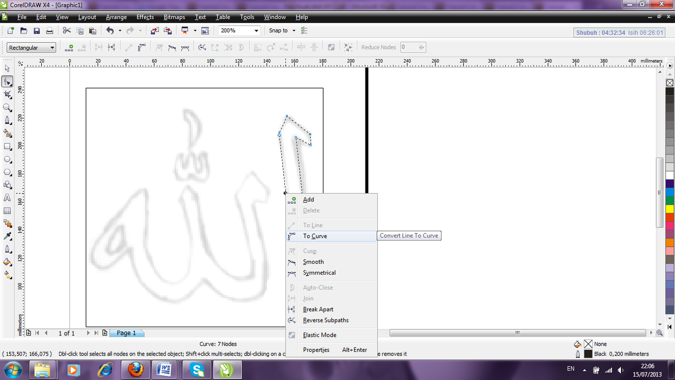 Tracing Techniques Calligraphy (Corel Draw Tutorial) - An Island for ...